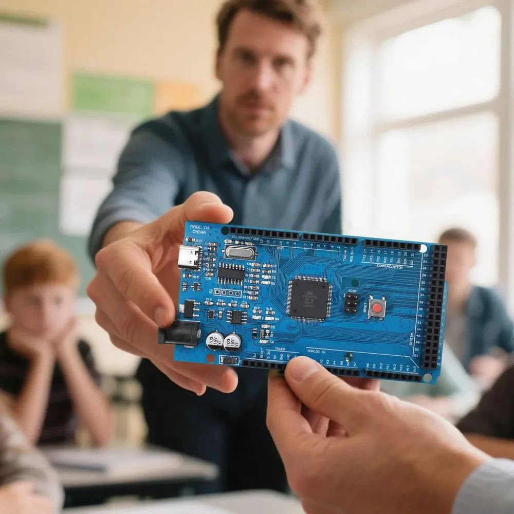 Плата разработчика Mega 2560 R3 с современным портом Type-C, совместимая с Arduino IDE купить на ...