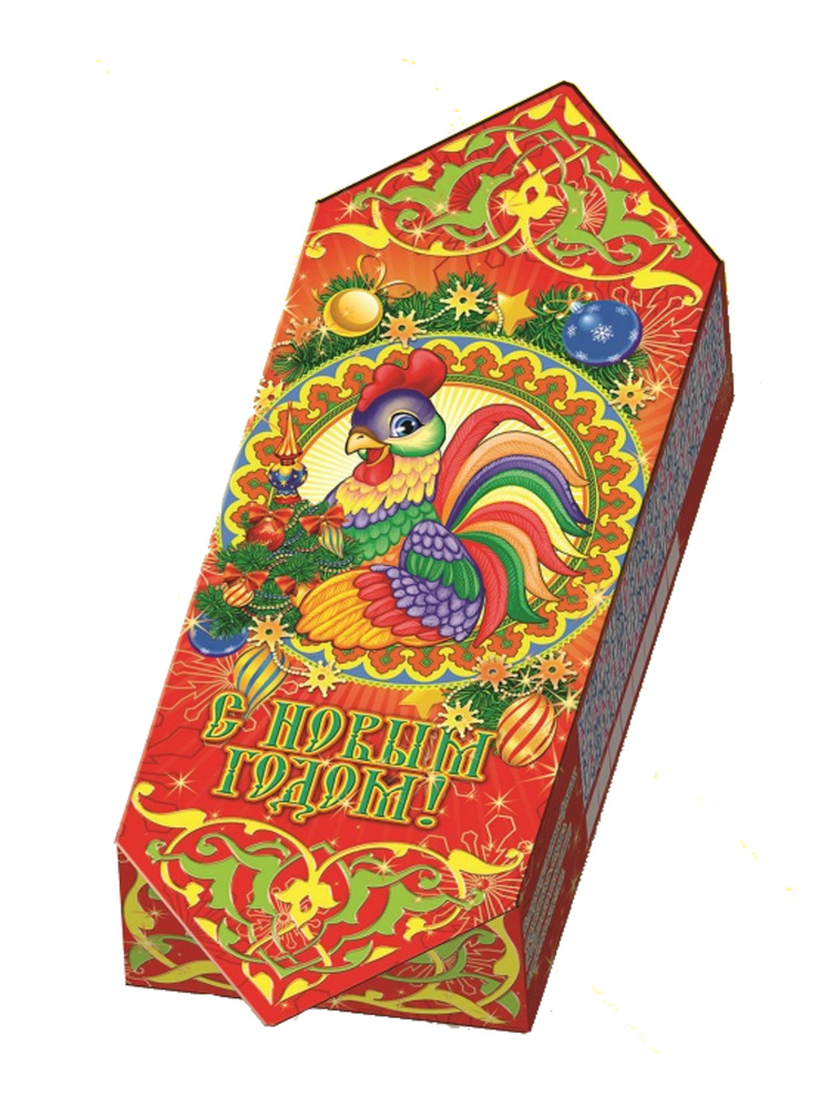 Новогодняя подарочная упаковка "Конфета красная" картонная 5 штук ...
