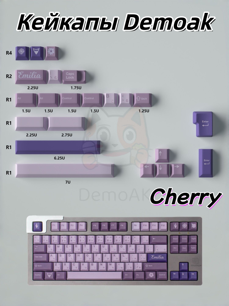 Кейкапы для механической клавиатуры Demo AK-021,Cherry купить на OZON по низкой цене (3198062035)