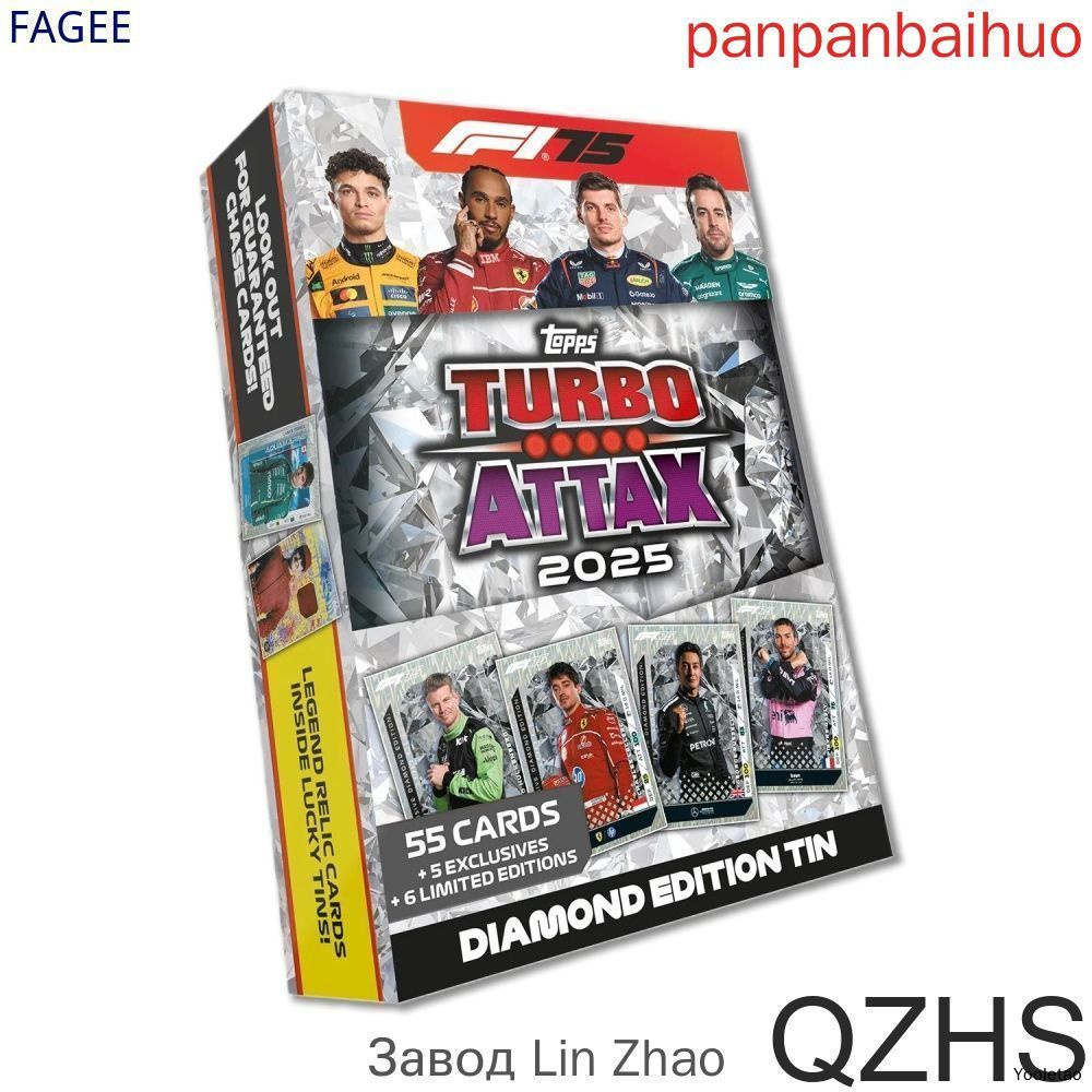 Topps Turbo Attax Formula 1 2025 - Diamond Edition Mega Tin Гоночная ...