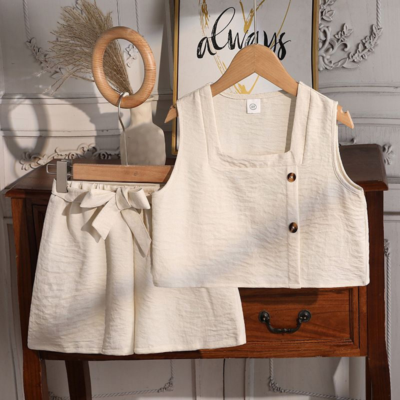 Комплект одежды Девочки TMUMCDAD Повседневный бежевый, размер 128 ...