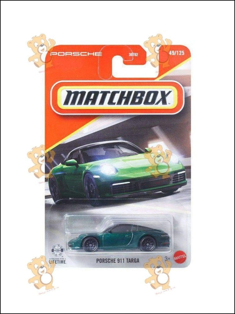 Машинка Matchbox Toys 1:64 Scale Die-Cast Basic Car 30782 Porsche 911 ...