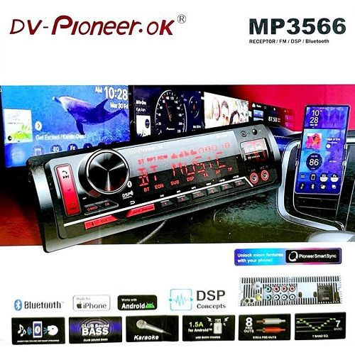 Магнитола для авто (автомагнитола) DV-Pioneer.ok MP3566 DSP купить на ...
