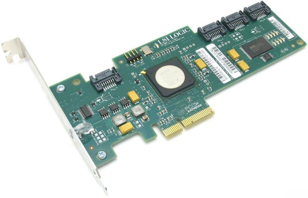 Контроллер LSI SAS3041E-R LSI00168 LSI00112 L3-01101 полностью аппаратный RAID с 4 портами SAS ...