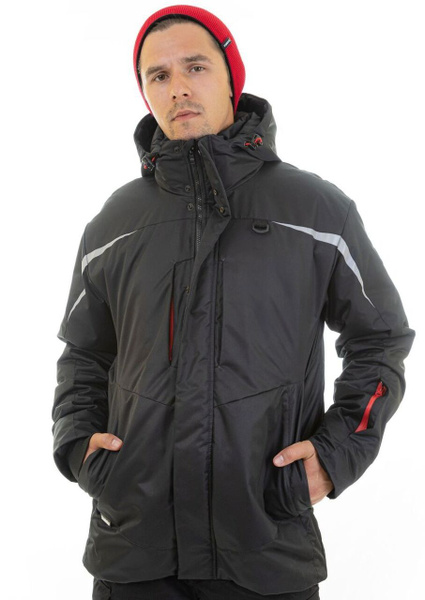 Куртка рабочая Мужской BRODEKS, размер 66, 64 черный, рост 182-188 Мембранные материалы ...