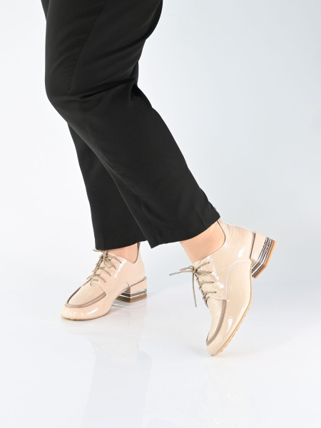 Ботильоны Женский Ascalini бежевый, размер 36 На любой сезон 9 Стандартный низкий (до 4 см ...