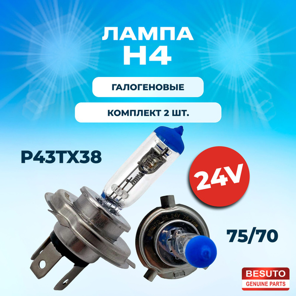 Лампа автомобильная BESUTO 24 В, 2 шт. BS3724-407 купить c доставкой на ...