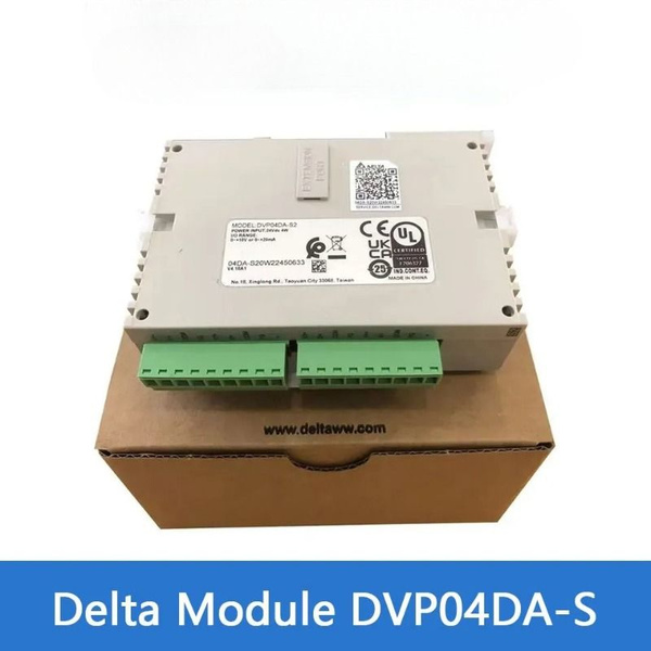 Модуль ПЛК Delta DVP04DA-S, аналоговый программируемый логический ...