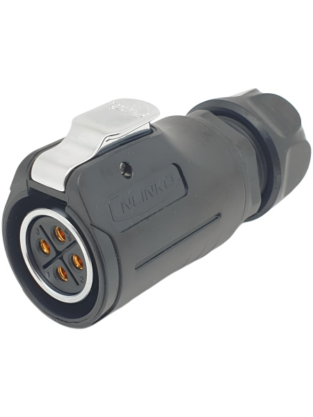 Разъем CNLINKO LP-20 4-пиновый, 4pin, мама, IP67 купить на OZON по ...