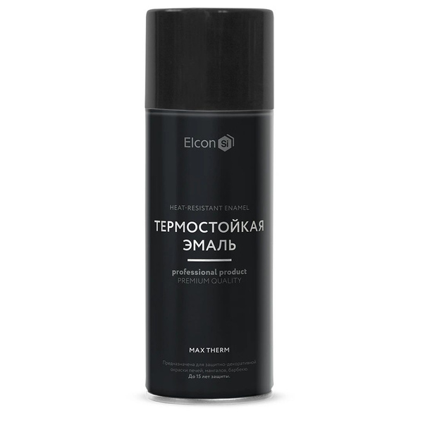 Термостойкая эмаль Elcon Max Therm серебристая 700 градусов аэрозоль 520 мл купить на OZON по ...