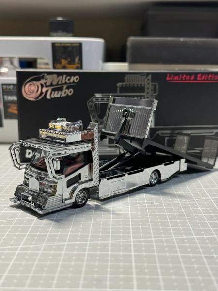 Машинка MicroTurbo 1/64 Dekotora Custom Tow Truck Rocket Bunny Литой ...