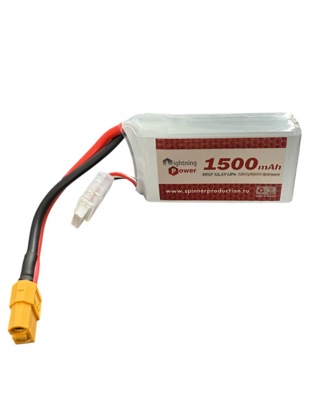 Аккумуляторная батарея LiPo для квадрокоптера 3S 1500mAh 160C XT60 ...