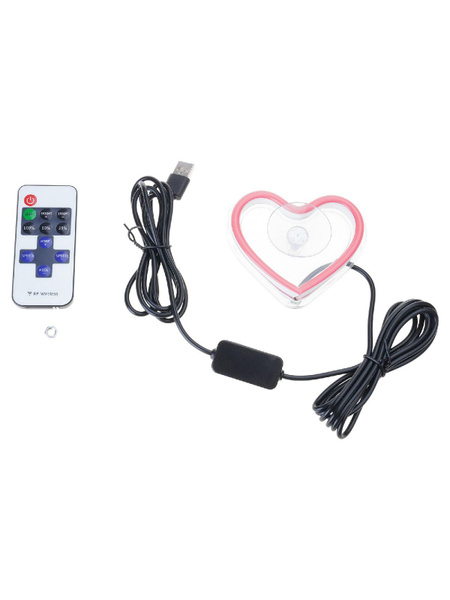 (1 набор) Автомобильные светодиодные сердечки - розовые - для ...