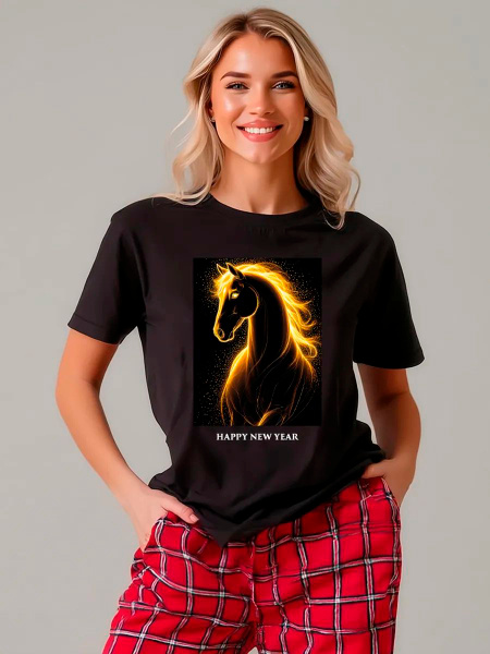 Футболка Мужской, Женский VicSi Collection черный Средний, размер 46 ...