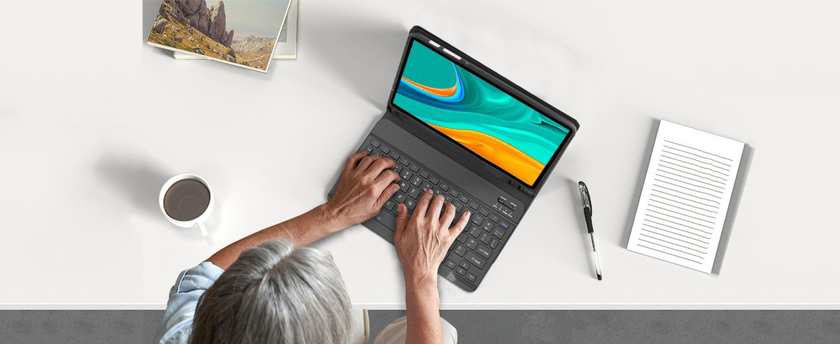 Чехол с клавиатурой для Honor Pad 10 12.1 2025 HEY3-W00/HEY3-W10/HEY3 ...