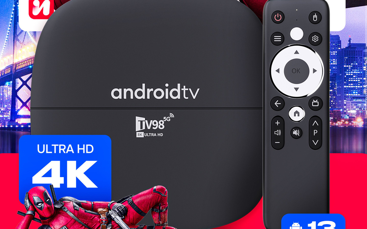 Медиаплеер EVD TV-BOX TV-STV1-20, USB, HDMI, черно-серый, Android ...