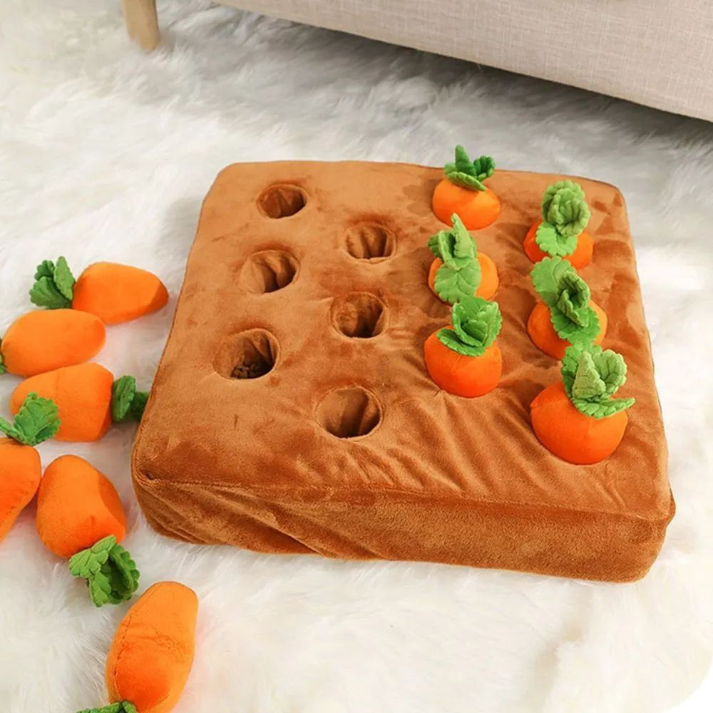 Нюхательный коврик морковки для собак и кошек (развивающая игрушка ...