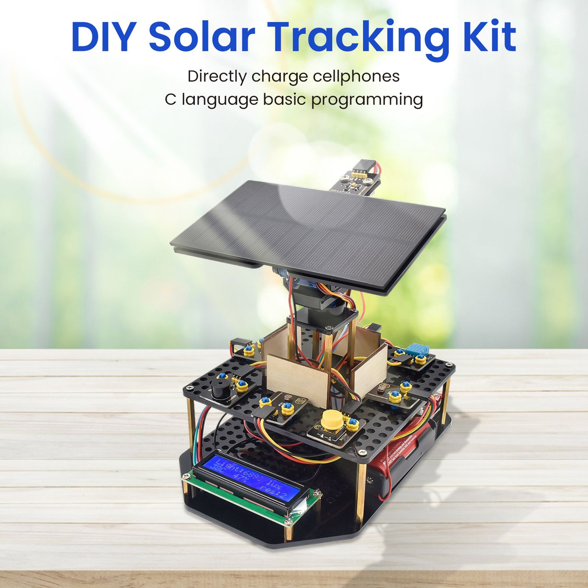 Keyestudio Комплект стартера системы Smart Solar Tracker для Arduino ...