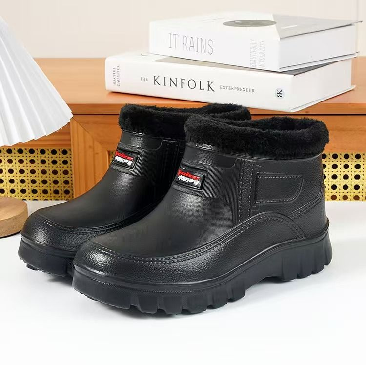 Сапоги резиновые Мужской, Женский алый EVA Китай Без застёжки Зима Круглый нос купить c ...