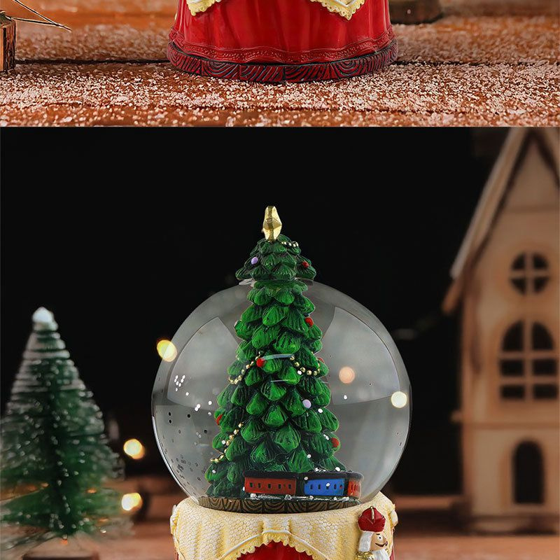 Новогодний сувенир Снежный шар Шар с снегом с Новогодней елкой, диаметр ...