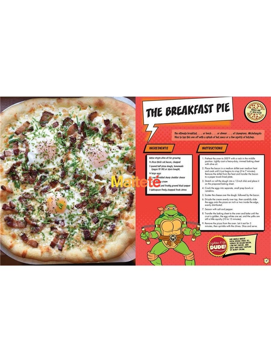 Teenage Mutant Ninja Turtles Pizza Cookbook Gift Set Поваренная книга ...