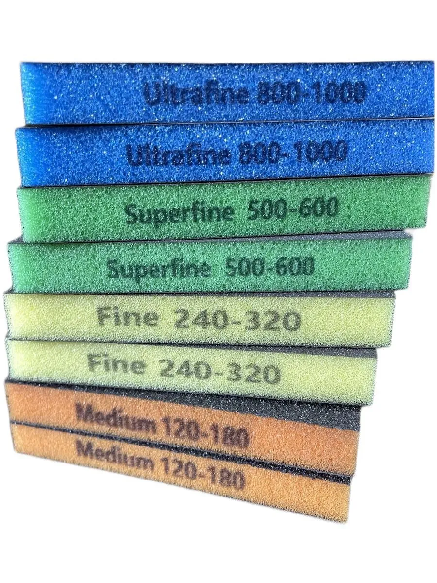 Губка двусторонняя Sponge Medium,Fine,Superfine, Ultrafine 98*120*13mm ...