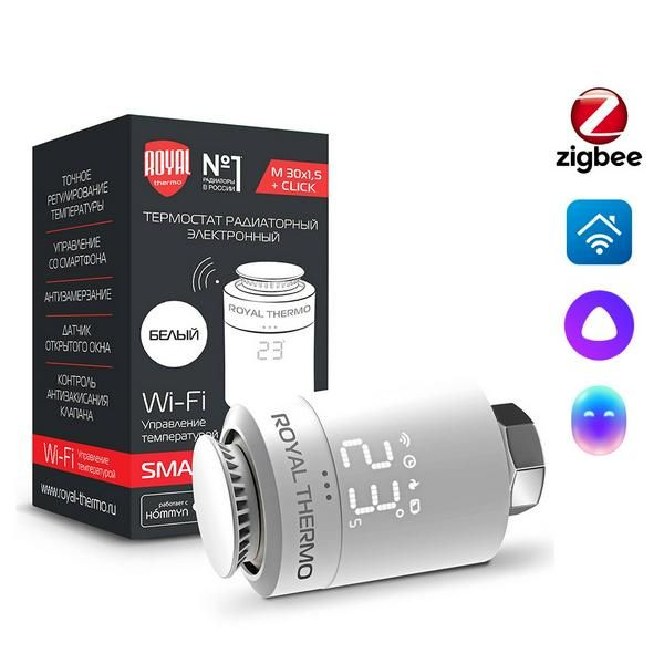 ROYAL THERMO Smart Heat Термостат радиаторный электронный, термоголовка ...