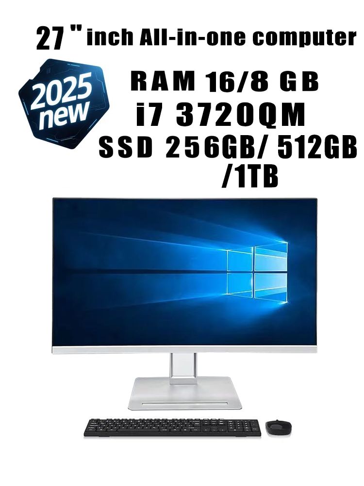 27" МоноблокRAM 8 ГБ, SSD 1024 ГБ, Intel HD Graphics 4400, Windows 10 ...