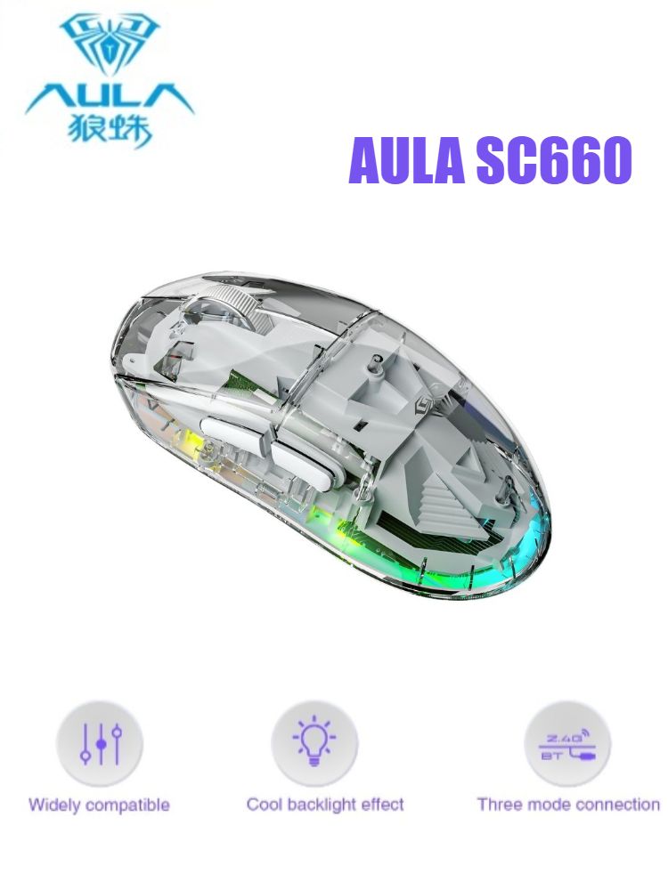 Игровая мышь AULA SC660 , белый купить c доставкой на OZON по низкой ...