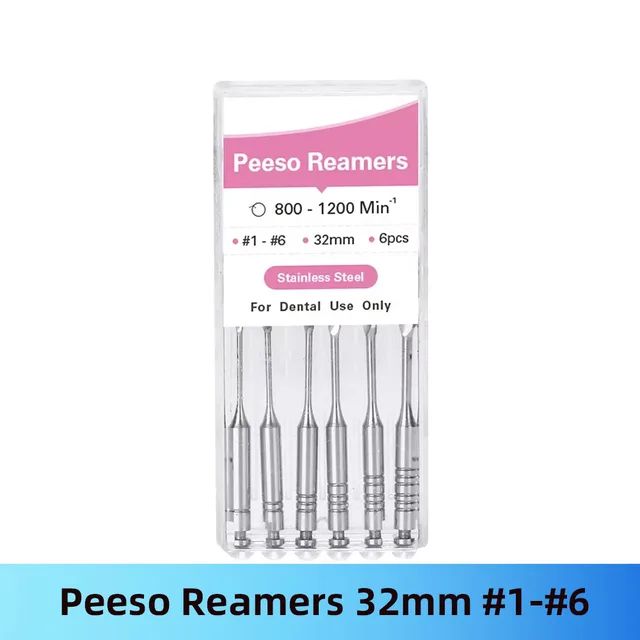 Peeso Reamers (ларго), 32мм, размер 1-6, дрильборы машинные, сталь, 6шт ...
