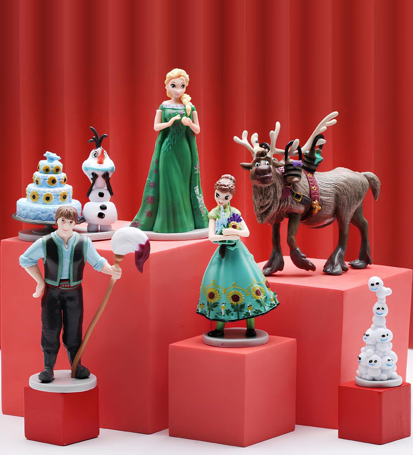 Набор фигурок Холодное сердце 2 Анна, Эльза, Кристоф, Свен, Олаф ...