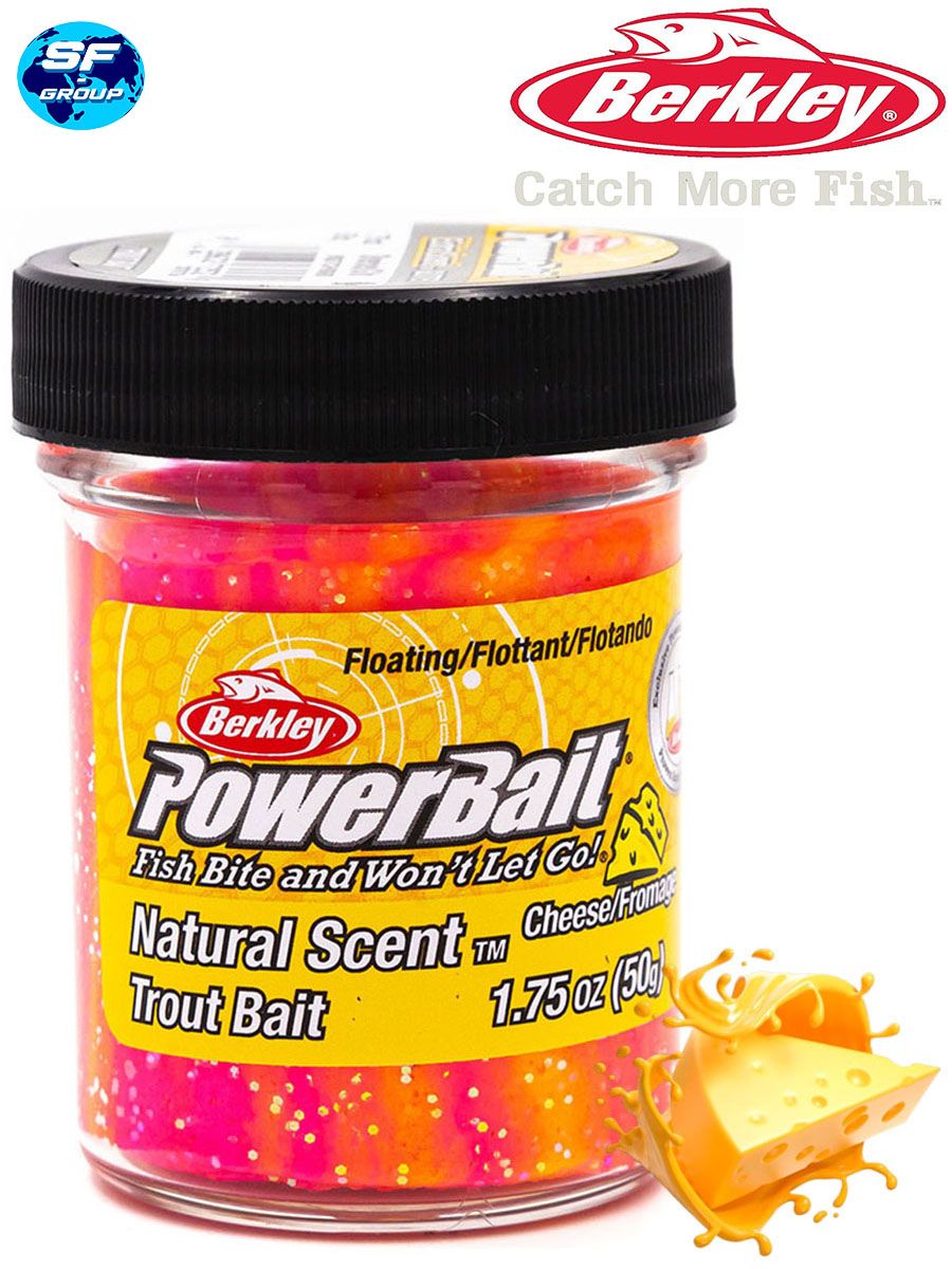 Паста Berkley PowerBait Natural Scent Trout Bait Cheese Sherbet/gltr ...