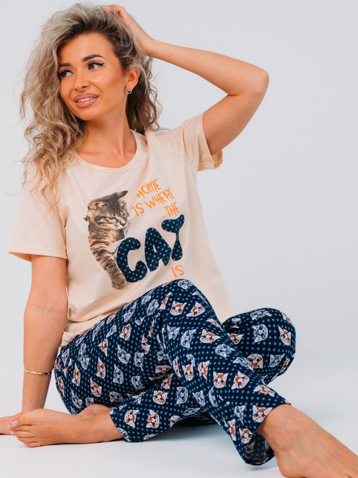 Пижама Женский COOL LOOK с брюками, с футболкой Кулирная гладь, размер ...