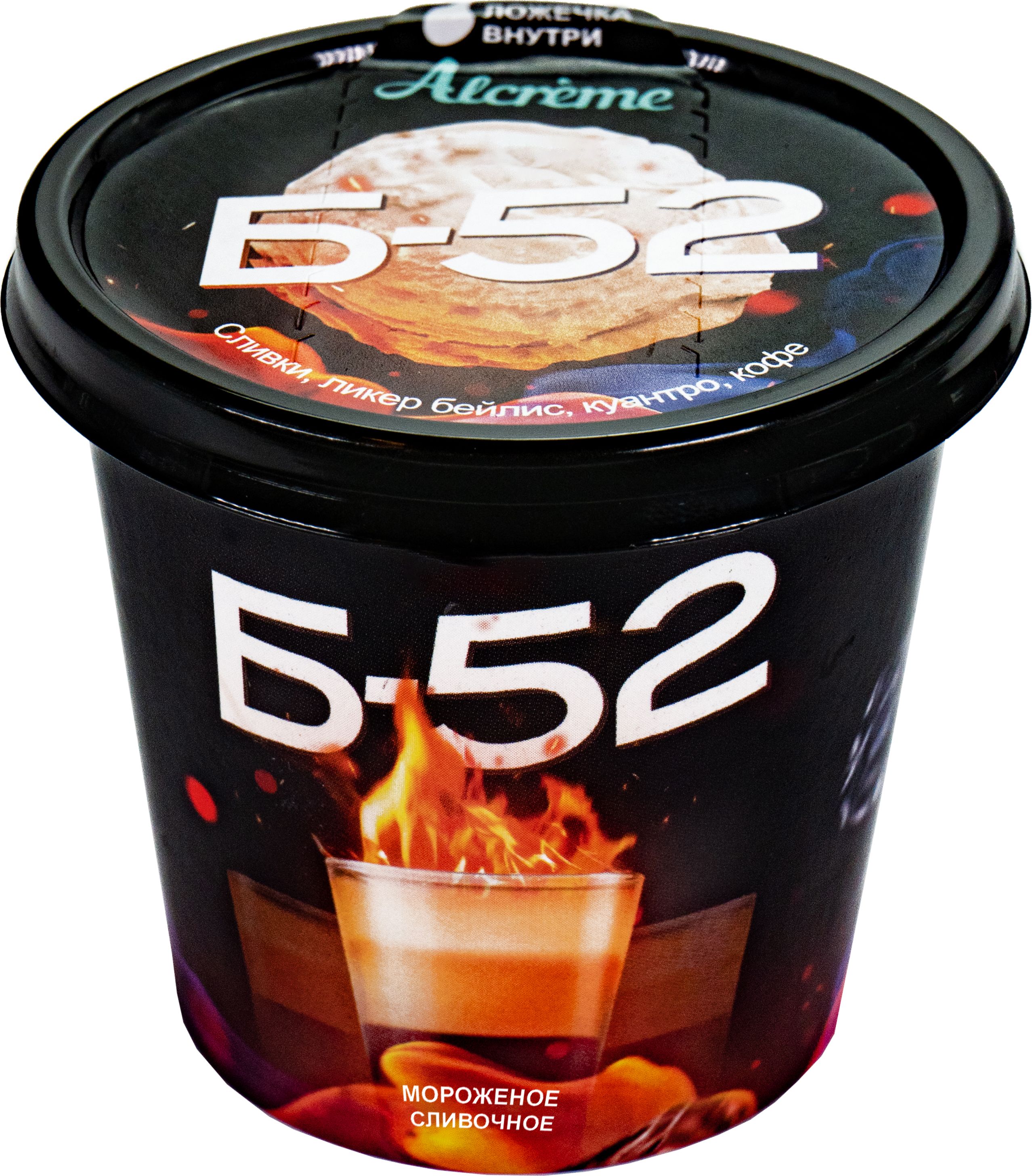Коктейльное мороженое Б-52 с виски 75 г, Alcreme купить на OZON по ...