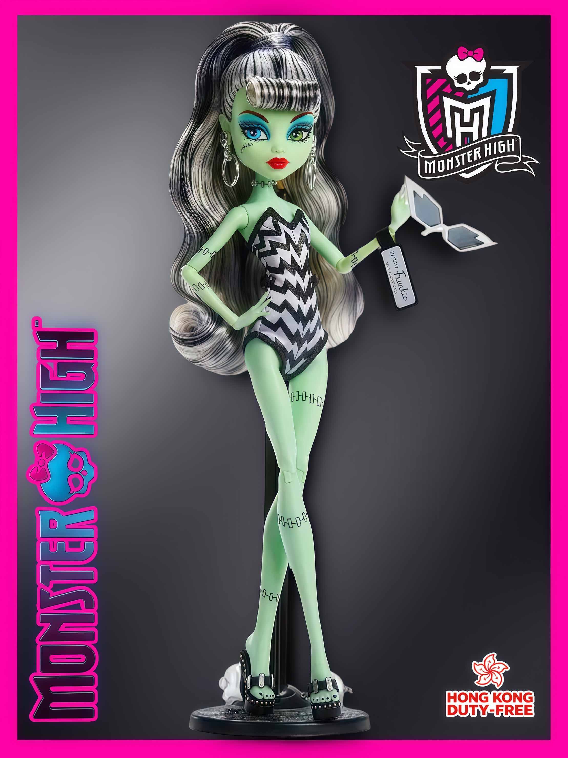 Кукла Monster High x Barbie Frankie Stein Doll with Original Barbie ...