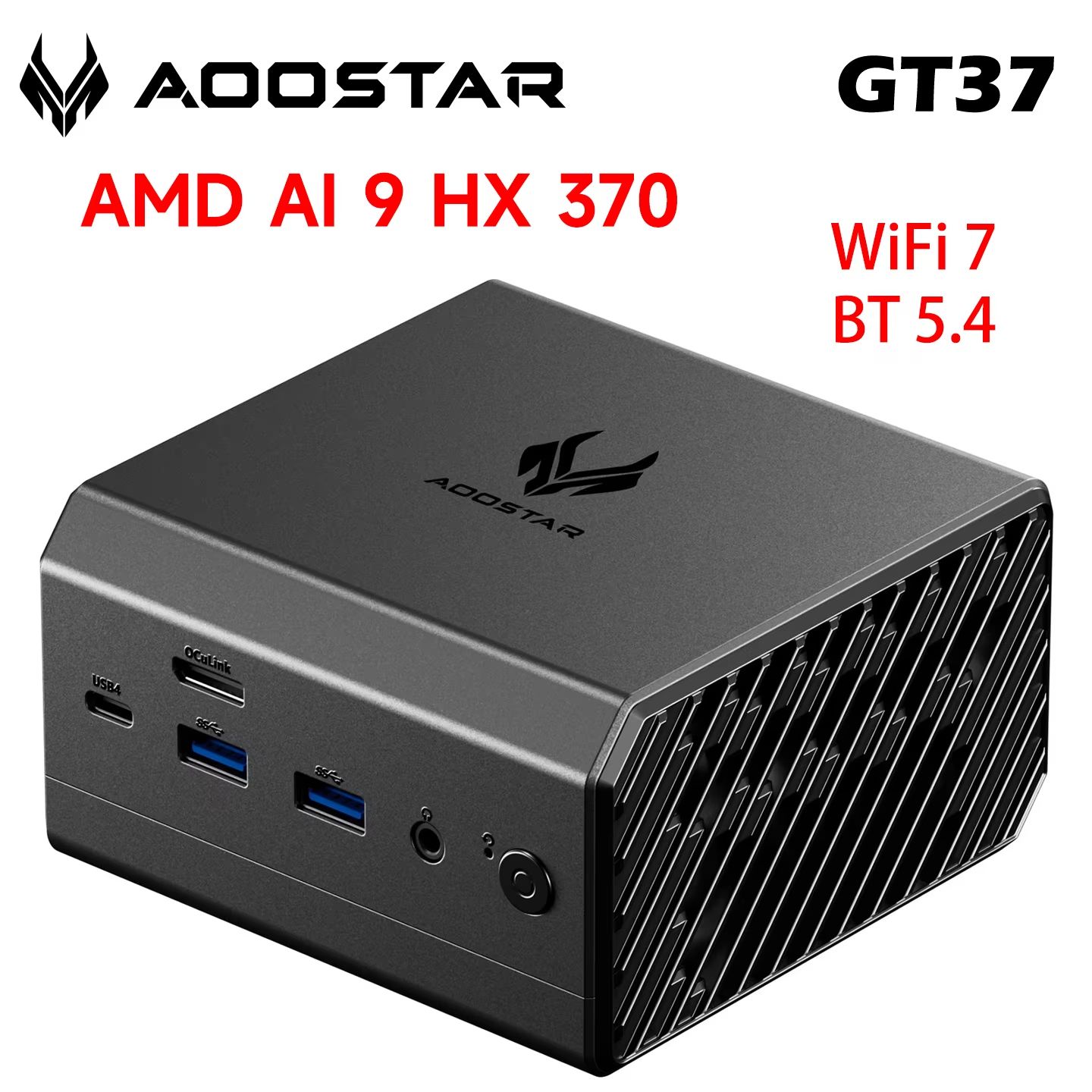 Мини-ПК AMD Ryzen AI 9 HX 370 (AMD Ryzen AI 9 HX 370, RAM 32 ГБ, SSD ...