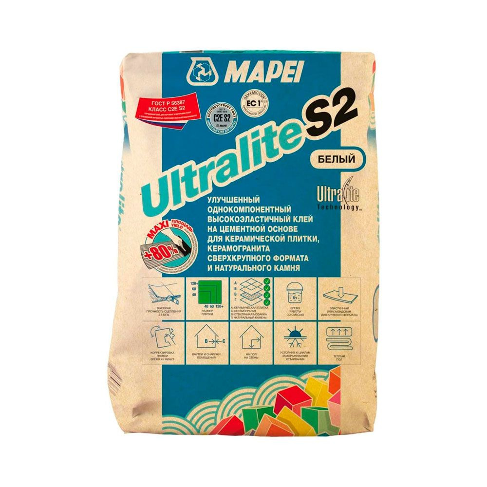 Клей для плитки Mapei Ultralite S2 купить по низкой цене в интернет ...