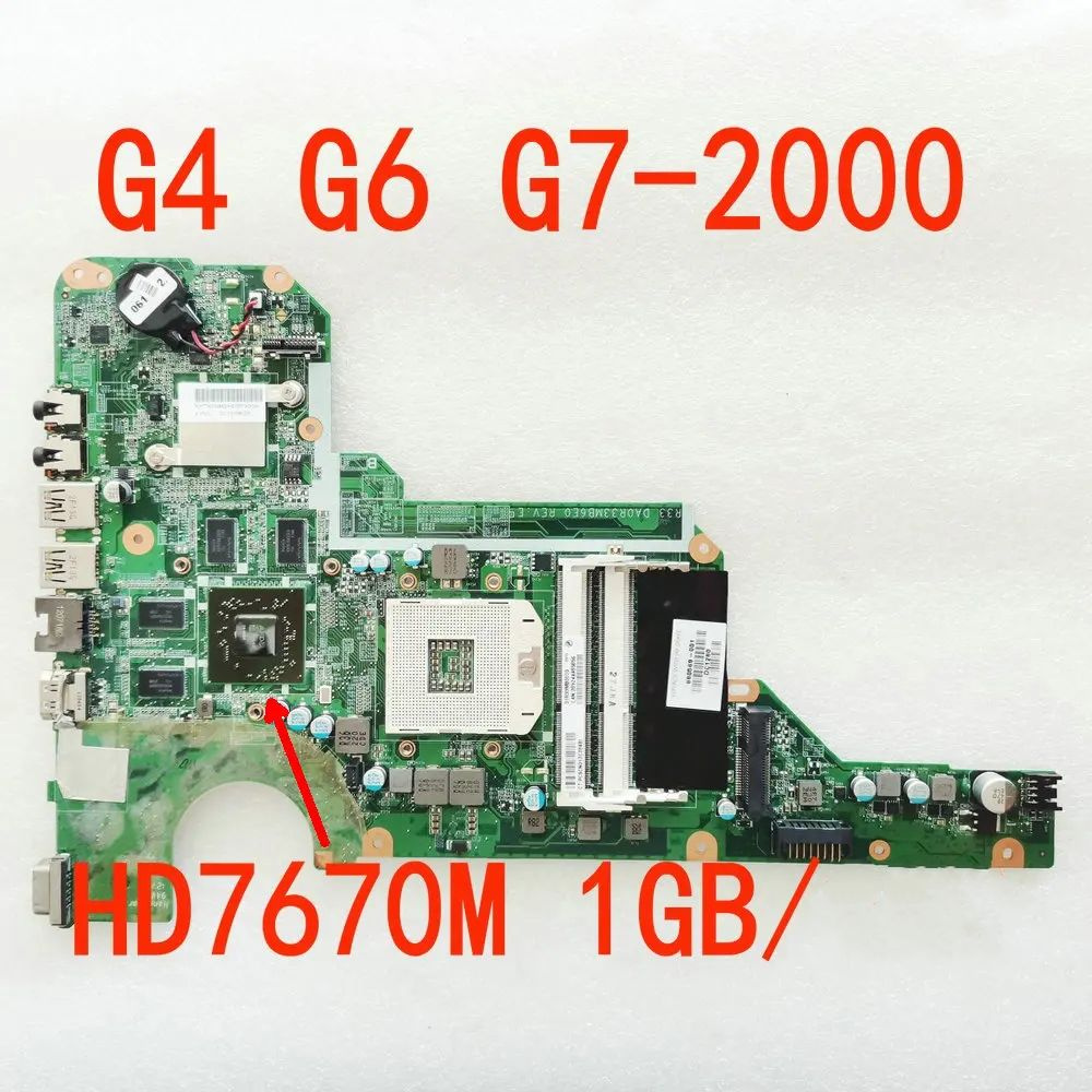 DA0R33MB6E0 R33 для ноутбуков HP G4-2000 G6-2000 G7-2000 материнская плата 680569-001 с 216 ...