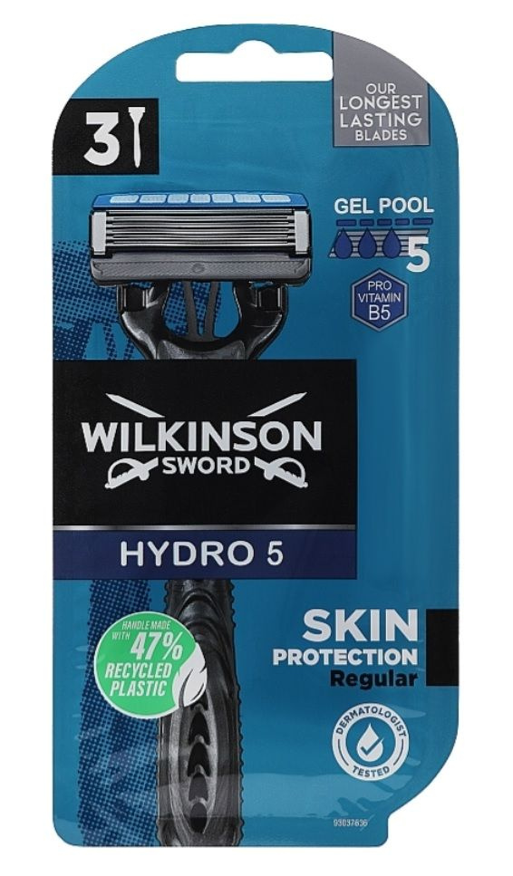 Одноразовый станок Wilkinson Sword Hydro 5 3 шт. - купить с доставкой ...