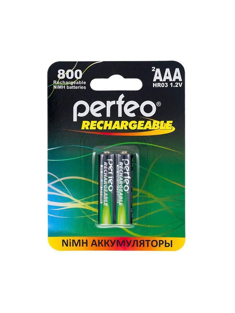 Perfeo Аккумуляторная батарея AAA, 1,2 В, 800 мАч, 2 шт - купить с доставкой по выгодным ценам в ...