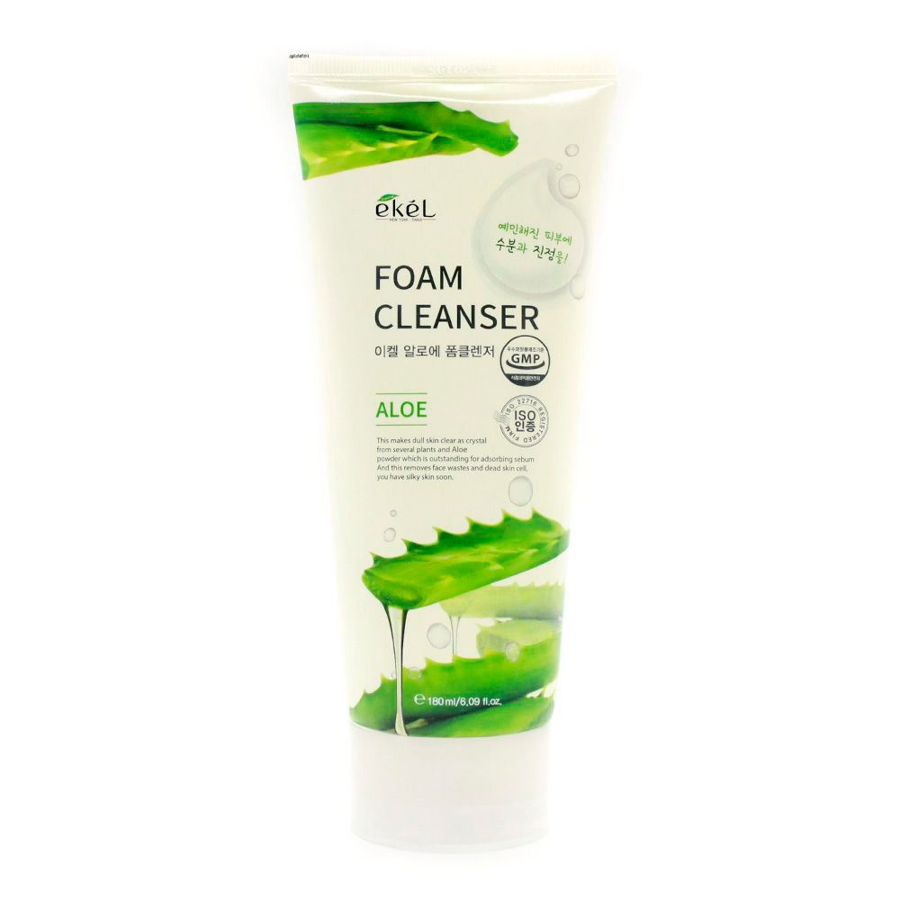 Успокаивающая пенка для умывания с Алоэ Вера Ekel Foam Cleanser Aloe ...