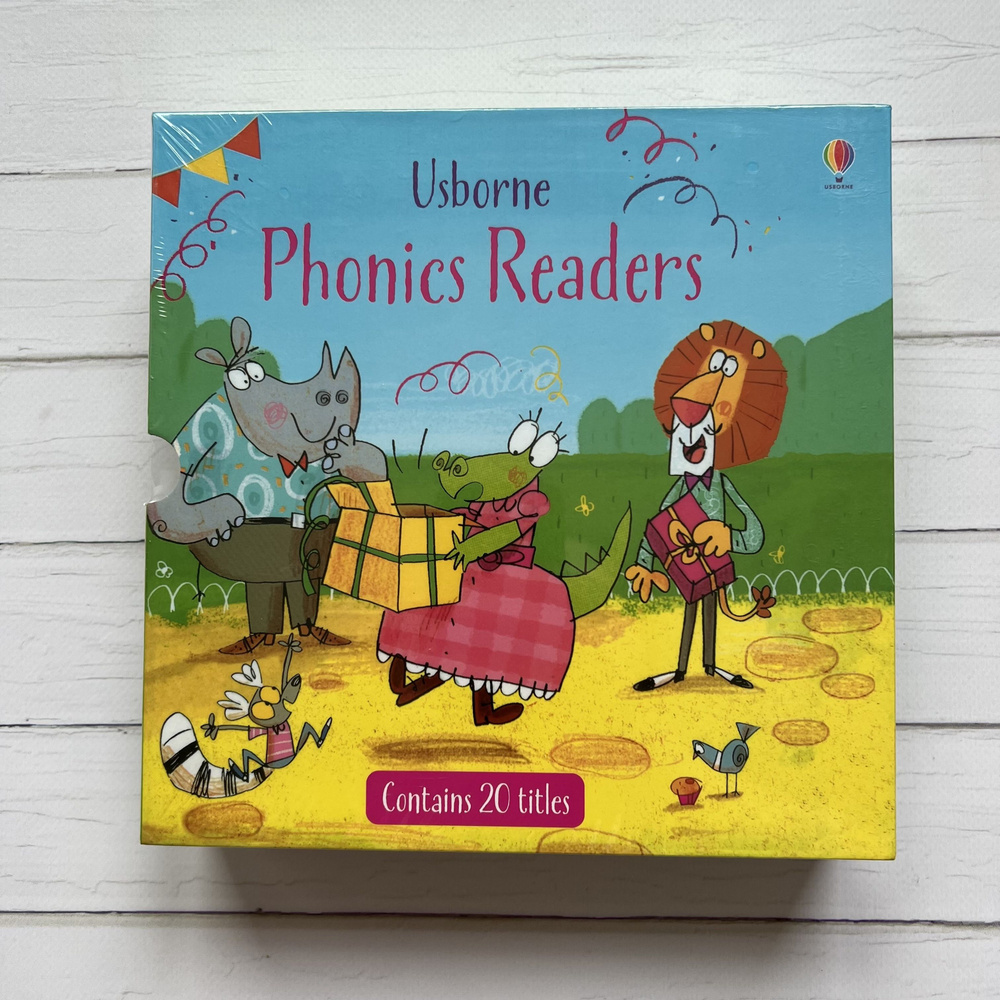 Usborne Phonics Readers 20 книг в боксе Книги для чтения детям ...