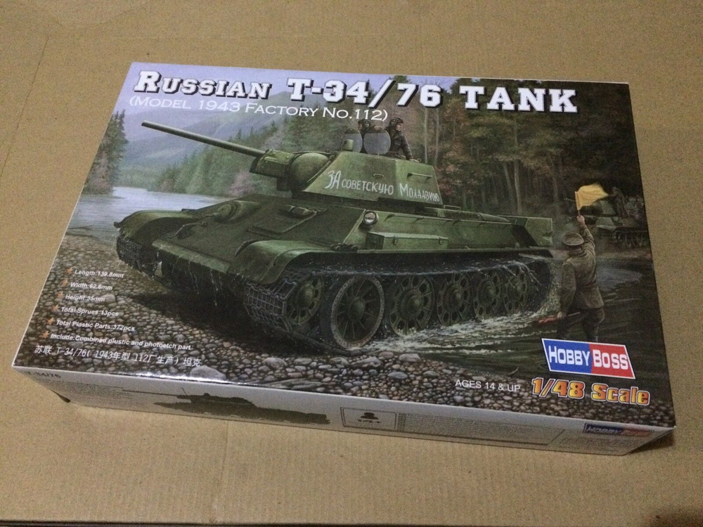 HOBBYBOSS 84808 1/48 Russian T-34/76 Русский танк Т-34/76 (модель 1943 ...