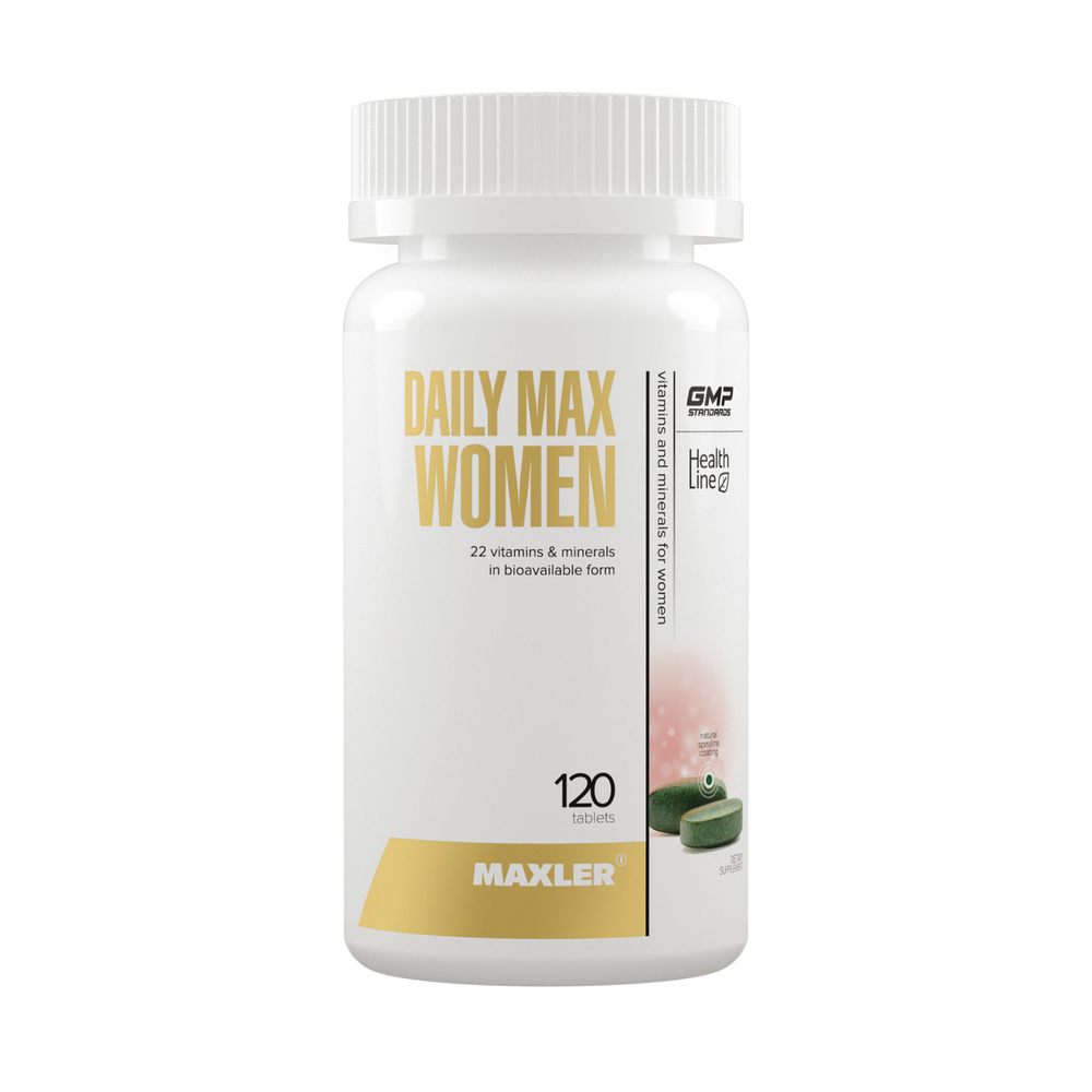 Витамины для женщин в таблетках Maxler Daily Max Women 120 шт. (1 банка ...