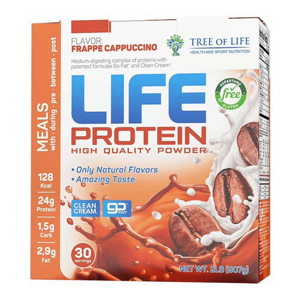 Протеин Tree of Life Protein, 907 г, вкус: фрапе капучино - купить с ...