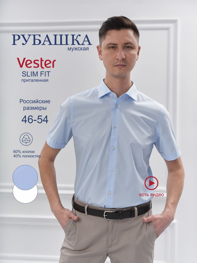 Рубашка Vester Slim - купить с доставкой по выгодным ценам в интернет ...