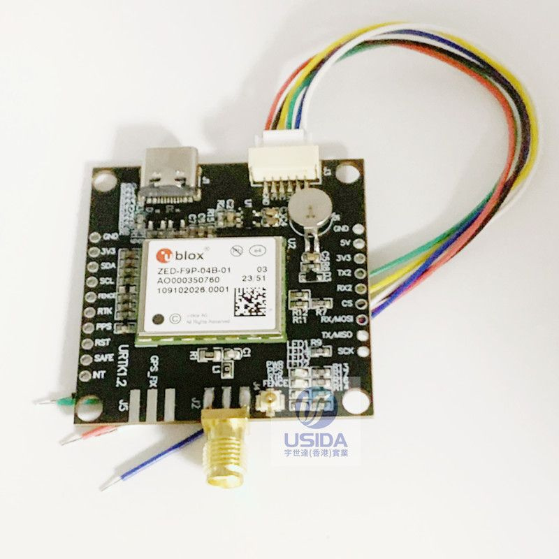 1PCS ZED-F9P-04B GPS RTK UBLOX Навигационная карта с высокой точностью ...