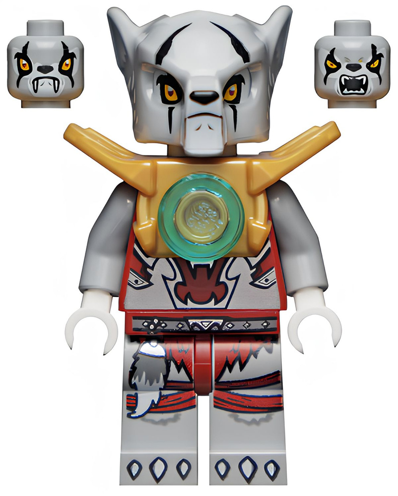 Минифигурка Lego Legends of Chima Worriz - Pearl Gold Armor loc052 U ...