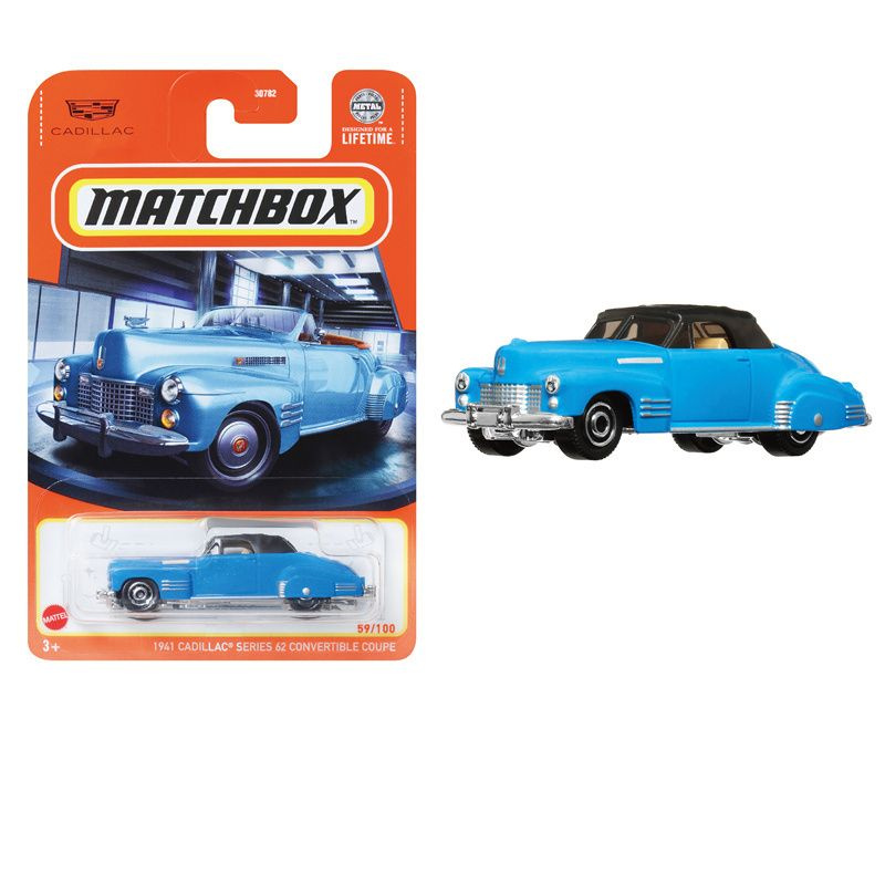 Машинка Matchbox 2024-30782:1941 Cadillac Series 62 Convertible Coupe ...