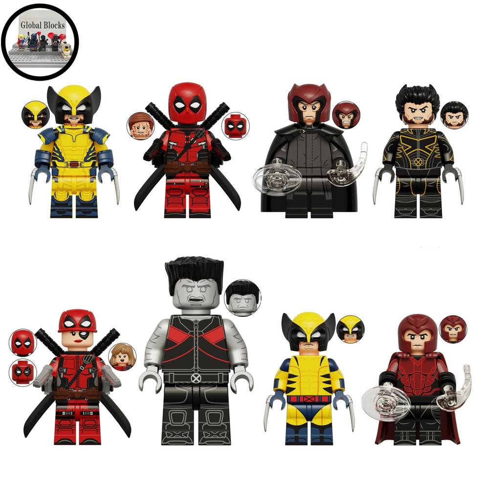фигурок аниме минифигурки (совместим с лего),Superhero Xman Deadpool ...